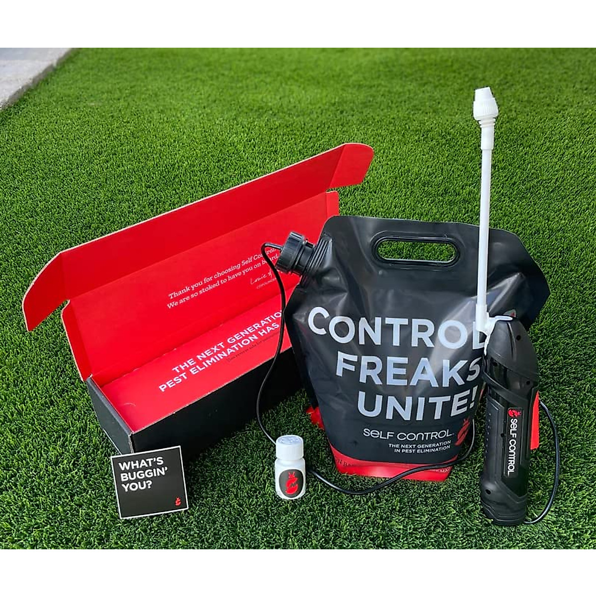 Self Control, Professional Grade Do-It-Yourself Pest Control Kit, 3-Month Supply of Bug Spray Concentrate with Guaranteed Results, Eliminates Ants, Roaches, Fleas, Mosquitos, and Flies (.27 Ounce)