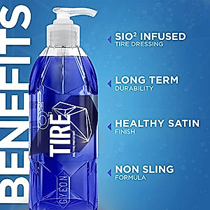 GYEON Quartz Q² Tire - Ultimate Sio2 Ceramic Coating For Tires - Extreme Durability - Car Detailing - UV Protection - Ultra Long Lasting - Luxury Tire Coating - Use With Tire Cleaner and Wheel Cleaner