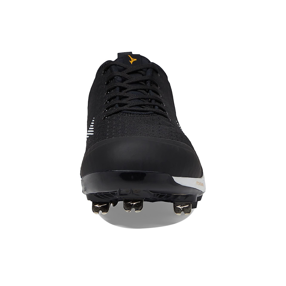 Mizuno Men's Dominant 4 Baseball Shoe, Black-White, 8.5