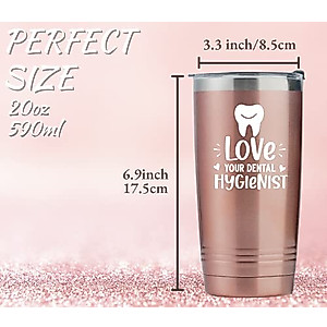 Onebttl Dental Gifts for Dental Hygienist on National Dental Hygienists Week, Birthday and Christmas, 20oz Insulated Stainless Steel Tumbler - LOVE YOUR DENTAL HYGIENIST