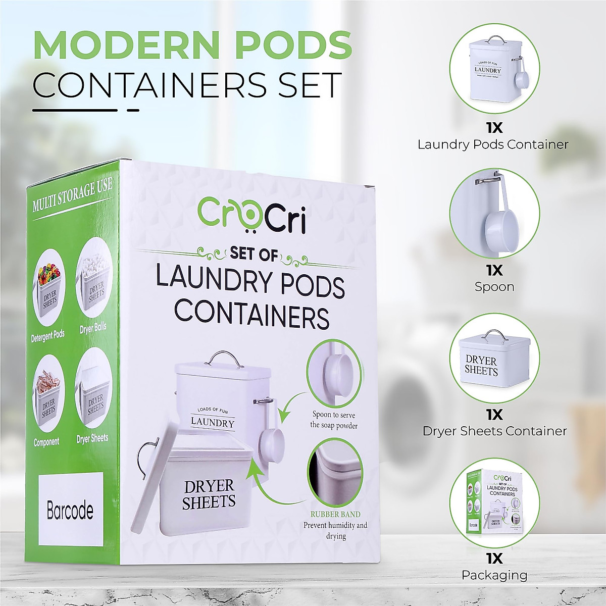 Laundry Soap Container and Dryer Sheet Container for Laundry Room Organization and Storage, Farmhouse Laundry Room Decor, Laundry Containers, Laundry Detergent Container, Laundry Powder Container