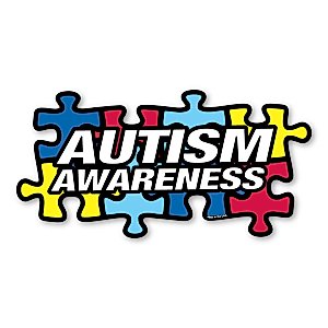 Autism Awareness Puzzle Piece Magnet by Magnet America is 4" x 8" Made for Vehicles and Refrigerators