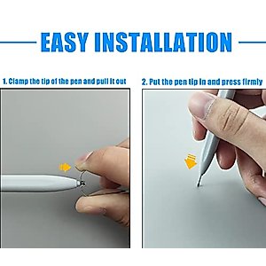No Worn Out Titanium Alloy Replacement Maker Tips fits for Remarkable 2 Maker Stylus Pen, Ballpoint Smooth Note Taking Fine Backup Nibs ,2 Pcs