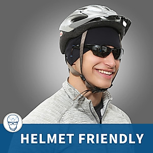 TrailHeads Running Headband with Sunglass Slots | Winter Headband | Sports Headband for Men and Women - Black