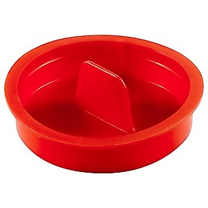 Caplugs CPT-24S CPT Series – Plastic Center Pull-Tab Tapered Plug, 200 Pack, Red LD-PE, Flange OD 2.50" x Plug ID 2.270" Hole Protection, Leak Prevention, Masking, Powder Coating (99191147)