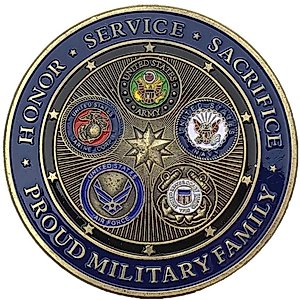 Five U S Army Insignia Gold Coin American Eagle Navy Army Air Force Marine Corps Commemorative Coin Coin