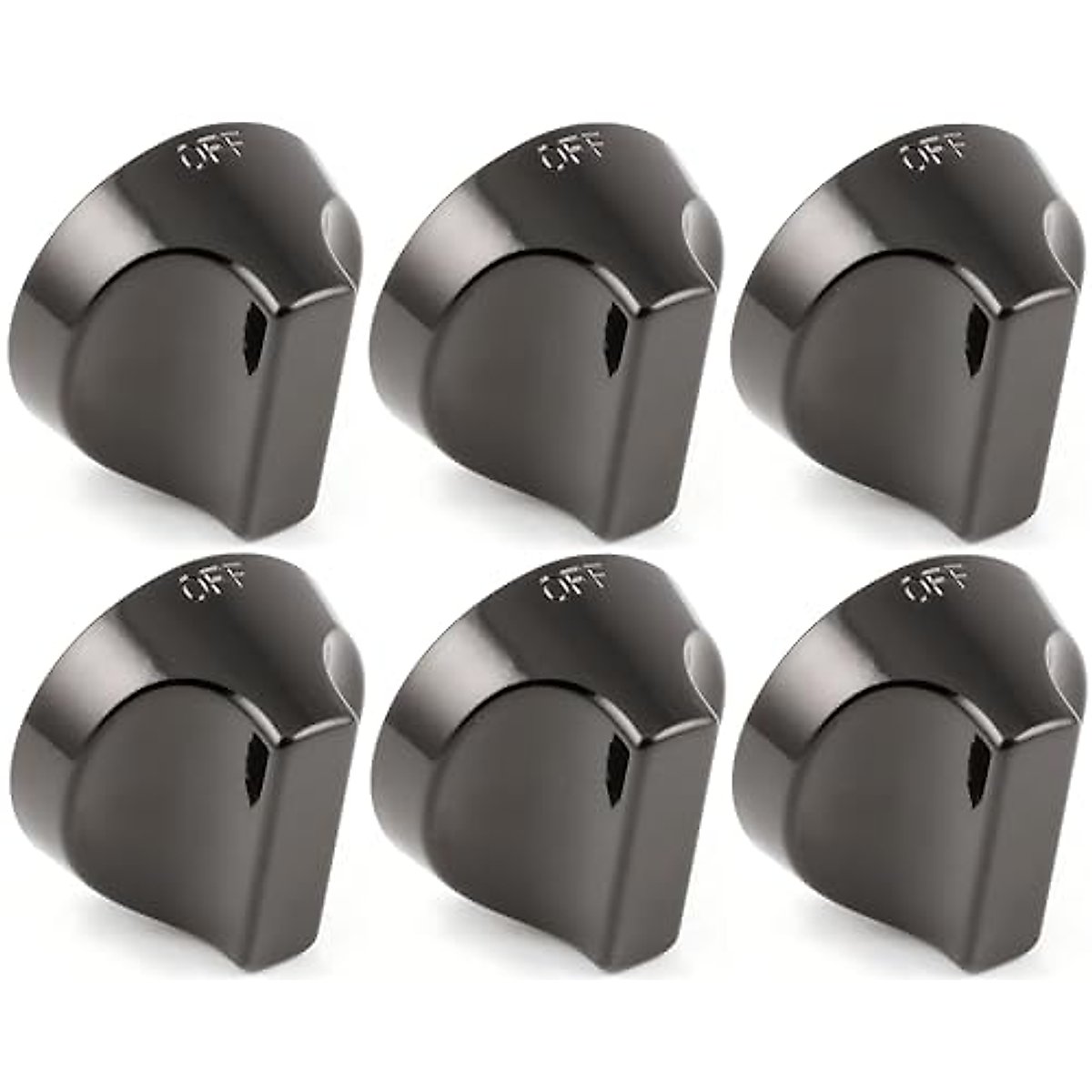 OCS Parts A32001 On/Off Knobs for American Range Broilers, Ranges, Griddles and Burners | 6-Pack | Compatible Replacement for American Range A32001
