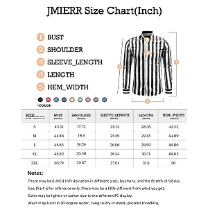 JMIERR Mens Casual Cotton Linen Shirts Button Down Long Sleeve Striped Beach Resort Shirts for Men,US 38(S),0Sky Blue