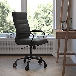 Flash Furniture Set of 5 Replacement Rollerblade Casters for Commercial & Home Office Chairs - Transparent Polyurethane Rollerblade Wheels - Hardwood & Carpet