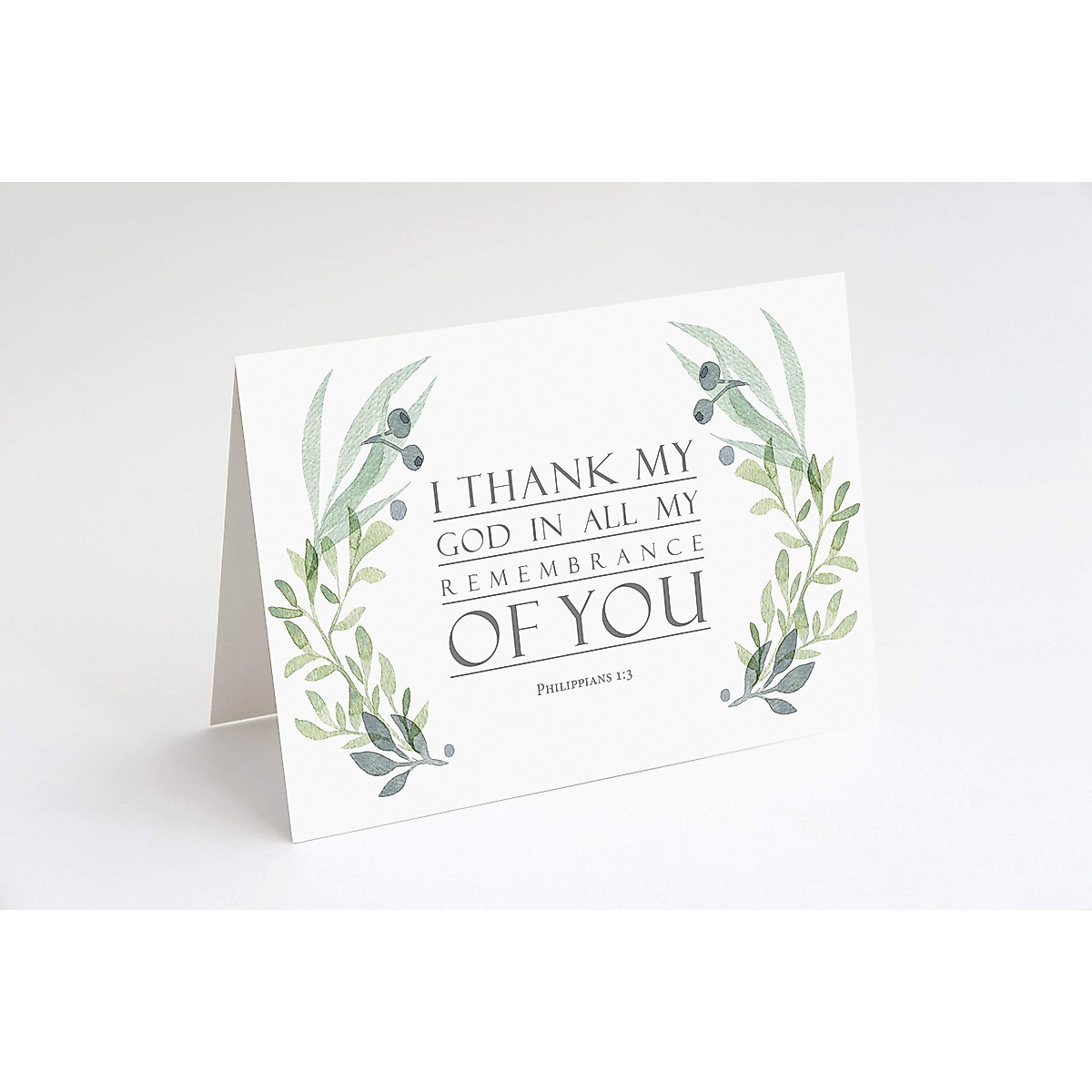 Thank You Inspirational Greeting Cards with Scripture - Pack of 24