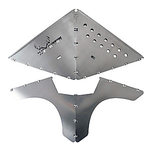 Winnerwell Flatfold Fire Pit - Large| Portable Stainless Steel Fire Pan