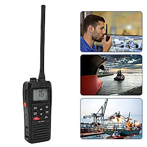 Walkie Talkies, Handheld High Sensitivity Marine Radio Portable for Ship EU Plug