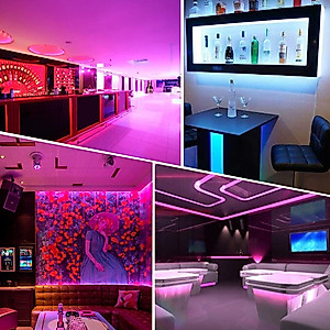 Battery Powered Led Strip Lights 25 ft, LED Lights for Bedroom Battery Operated Color Changing Lights Music Sync App Remote Control RGB USB Led Lights for TV, Room, Rope Lights