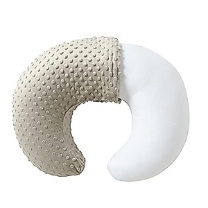 Nursing Pillow Cover, Minky Breastfeeding Pillow Slipcover Snugly Fits for Nursing Pillow for Baby Boys and Girls, Premium Quality Microfiber, Ultra Soft Comfortable (Tidal Foam)