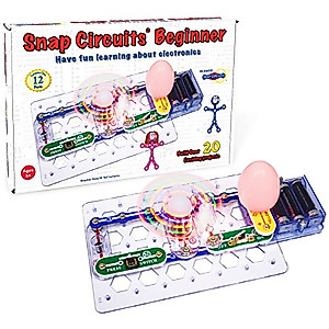 Snap Circuits Beginner, Electronics Exploration Kit, Stem Kit for Ages 5-9 (SCB-20) & Elenco Jr. SC-100