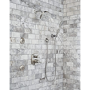 Delta Faucet Wall Supply Elbow for Hand Held Shower Brushed Nickel, Wall Union Water Supply, Wall Elbow for Hand Shower, Brushed Nickel Shower Wall Union, Lumicoat Stainless 50560-SS-PR