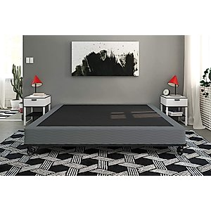 DHP 7" Upholstered Foundation, King Size Folding, Gray
