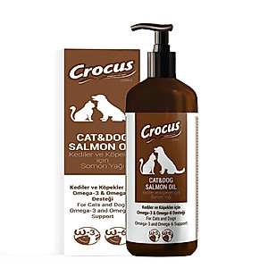 Norwegian Salmon Oil for Dogs & Cats Relieves Scratching & Joint Pain, Improves Skin, Coat, Immune & Heart Health. All Natural Omega 3 & Omega 6 Liquid Food Supplement for Pets. EPA + DHA Fatty Acids