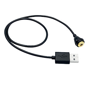 Miyuan E30R Magnetic USB Charging Cord Flashlight Replacement USB Charge Cable Compatible for Fenix HM61R,E18R,E30R,RC05 SE or TrustFire MC1 MC12 EDC Lights Graoedctac,Black