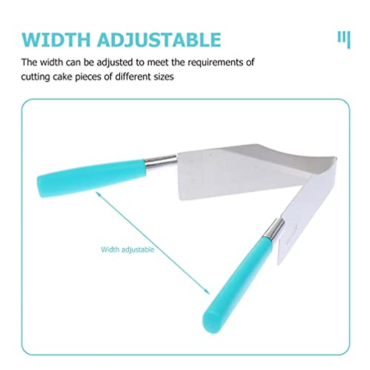 DOITOOL 4Pcs Cake Slicer Cutter, Stainless Steel Cake Server Slicer Pie Knife, Cake Lifter Tools Professional Cake Knife Pastries Divider Cake Cut Clips for Cakes Pies Bread Pizza Pastries