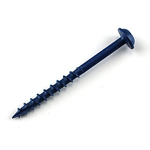 Kreg SML-C2B-50 Blue Kote Weather-Resistant Pocket Screws, 2 Inch #8 Coarse Thread, Maxi-Loc Head (50 Count)