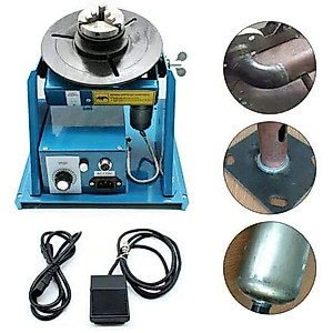 Rotary Welding Positioner 110V 2.5" Worktable Welder Positioner Turntable Machine Speed High Accuracy Welding Positioner For Annular Weld