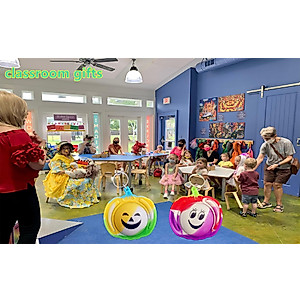 Roaqua Bulk 30 Packs Pumpkin Push Fidget Bubble Mini Pop Fidget for Teens and Kids,Small Birthday Halloween Party Favors Supplies and Classroom Student Prizes Gifts