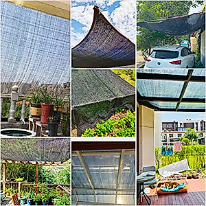 30% Shade Cloth Garden Shade Mesh Net with Grommets - Sun Shade Cover for Pergola, Patio Plants, Greenhouse, Chicken Coop, Outdoor (6.5Ft x 13Ft)
