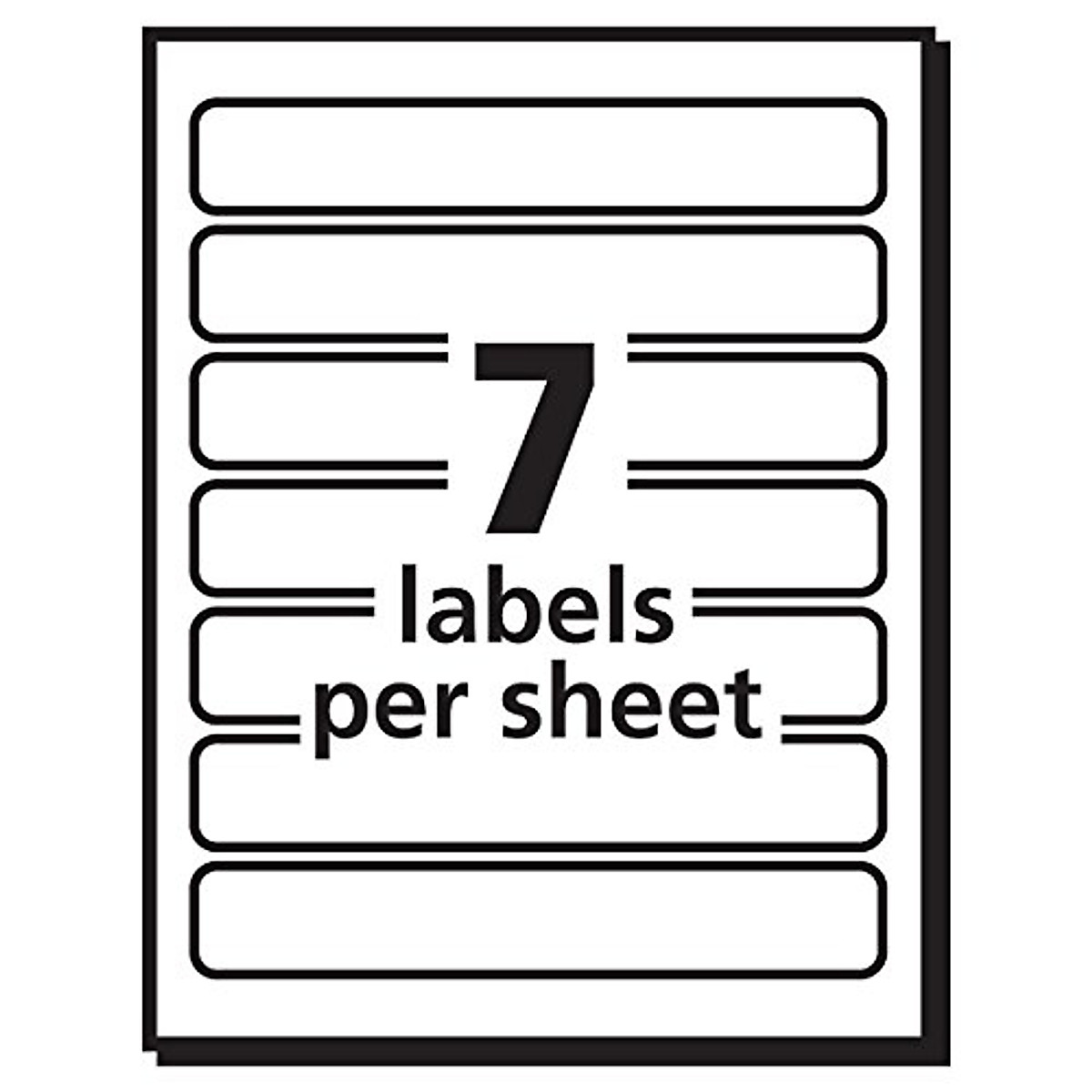 Avery File Folder Labels on 4" x 6" Sheets, Removable Adhesive, White, 2/3" x 3-7/16", 252 Labels (5230)