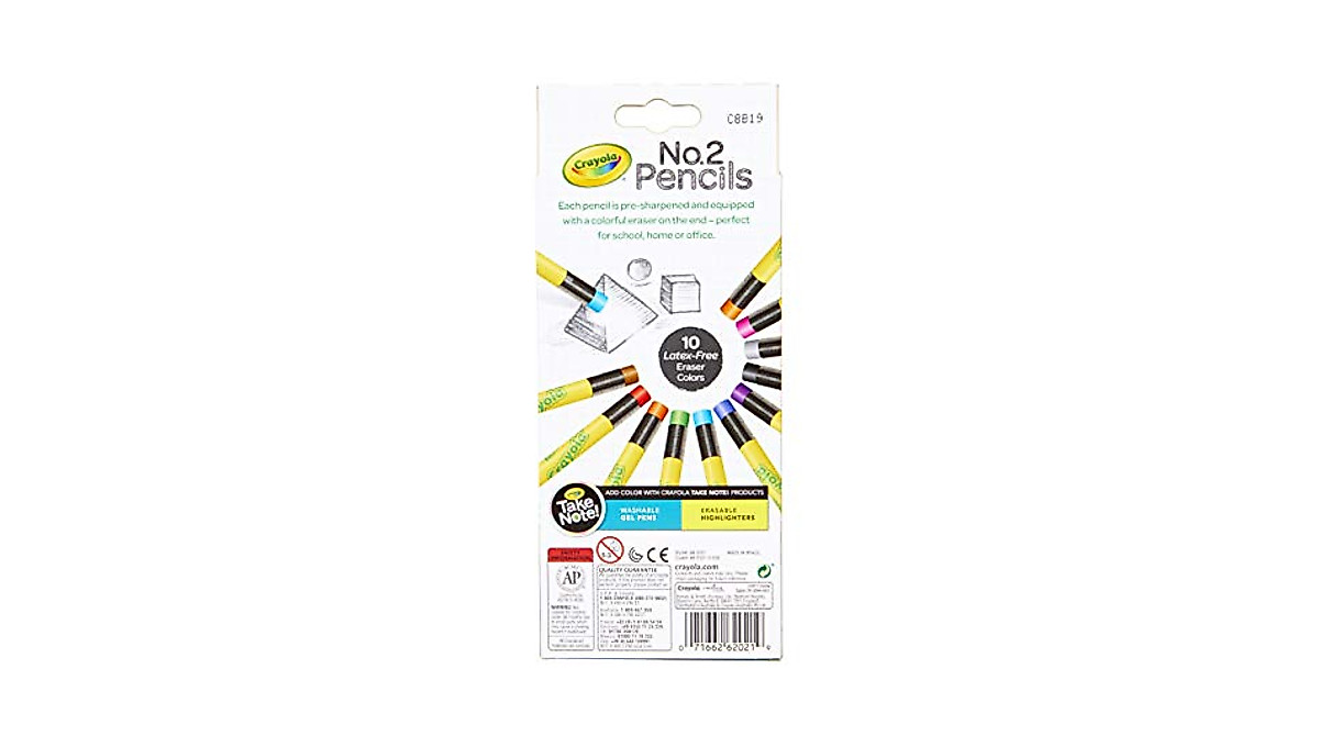 Crayola Number 2 Pencils - 12 Pack for School & Creative Use