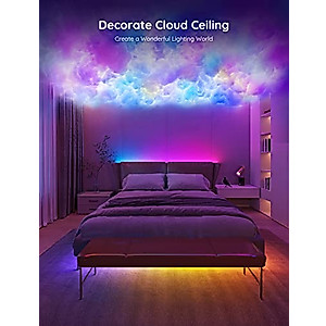 Govee RGBIC LED Strip Lights, 65.6ft Smart LED Lights for Bedroom, Bluetooth LED Lights APP Control, DIY Multiple Colors on One Line, Color Changing LED Lights Music Sync, Holidays,2 Rolls of 32.8ft