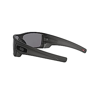 Oakley Men's OO9101 Batwolf Rectangular Sunglasses, Matte Black Ink/Black Iridium Polarized, 27 mm