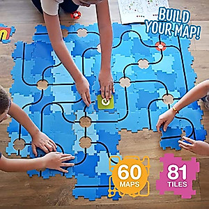 Thames & Kosmos Huey: The Line-Tracking, Color-Sensing Robot | Screen-Free Coding & Robotics Kit for Ages 5+ | Pre-Built Robot w/Color Sensor, Puzzle-Shaped Coding Discs | No Smart Device Required