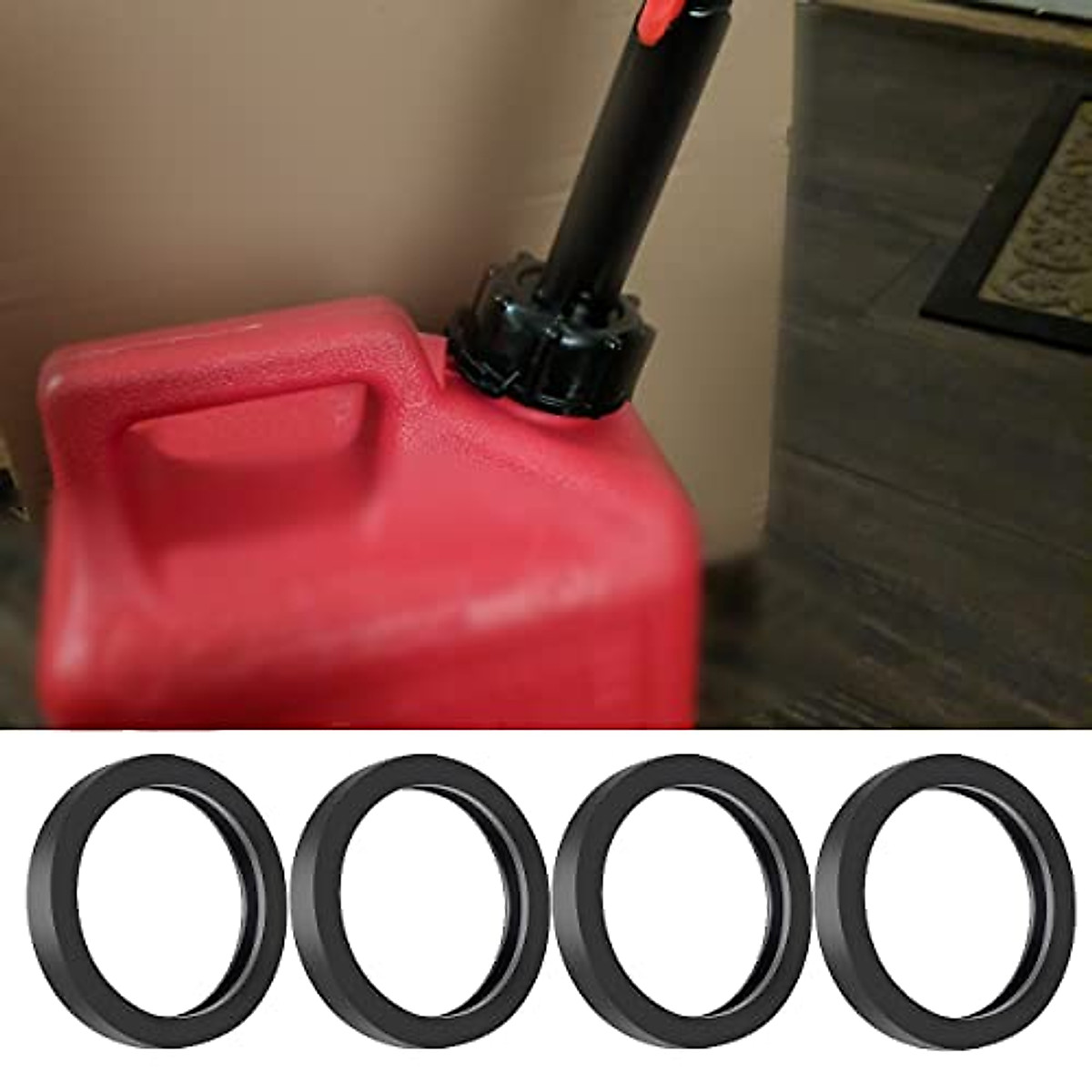 (12 Pack) Gas Can Spout Replacement Rubber Gaskets Can Gaskets Spout Gaskets Fuel Jug Washer Seals Sealing Rings Gaskets Compatible with Most Gas Can Spout