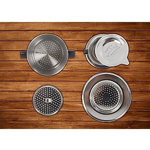 Vietnamese Coffee Filter | French Press Coffee Filter |Traditional Drip Coffee Reusable Inox Phin Filter Stainless Steel Cup Portable Coffee Maker Single-cup Serving For Camping Travel |Coffee Lover