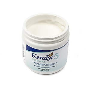 Keralyt 5 Psoriasis Cream - Full Body 5% Salicylic Acid Exfoliating Skin Lotion - Promotes Relief from Itchy, Redness, Dryness, Roughness, and Flakey Skin