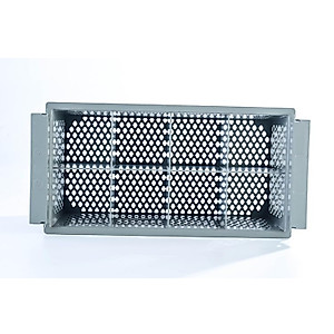 benbigbee 8 Compartment Flatware Baske, Plastic Cutlery Utensil Holder Storage Organizer Caddy for Kitchen Countertop Organization - Holds Fork, Knife, Spoon (Grey)