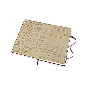 Moleskine Limited Edition Harry Potter Notebook, Hard Cover, Large (5" x 8.25") Ruled/Lined, Bordeaux Red (Book 6) 240 Pages