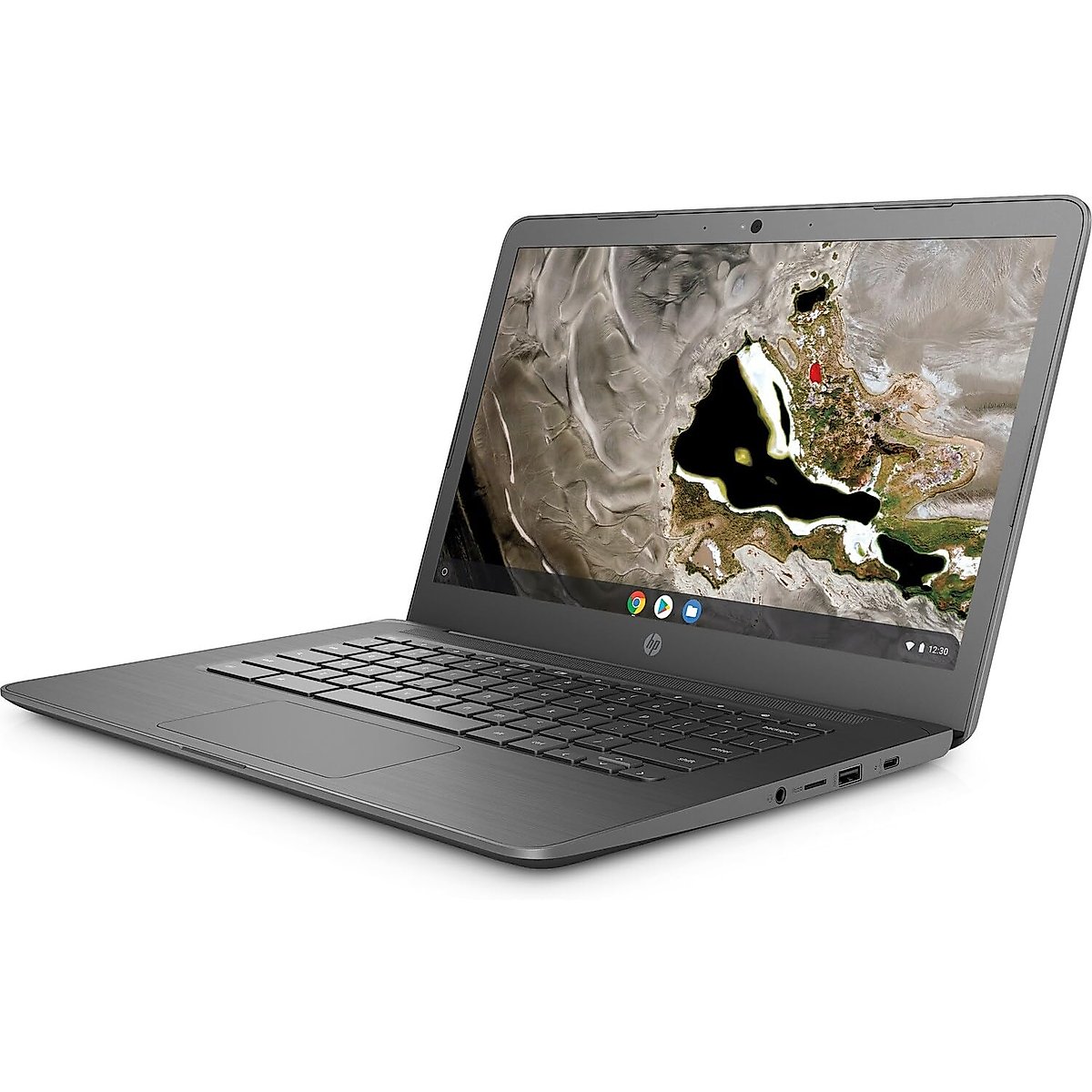 HP Chromebook 14A G5 Laptop 14" HD 1366 x 768 AMD A4-9120C Processor AMD Radeon R4 Graphics 4GB DDR4 RAM 32GB eMMC 1.6 GHz Chrome OS Wi-Fi Bluetooth Natural Silver (Renewed)
