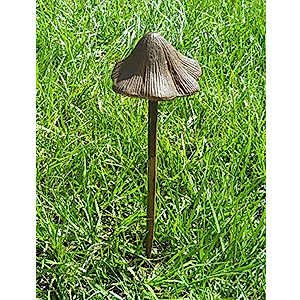 Solid Aluminum Mushroom Hose Guide Garden Stake Tall 20"