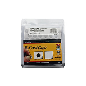 1060 Pack FastCap FC.SP.916.LG 9/16" (14.29mm) Self Adhesive Furniture Cabinet Solid PVC Screw Cap Covers Folkstone Grey Finish