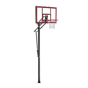 Spalding 44" Shatter-Proof Polycarbonate Pro Glide® Lite In-Ground Basketball Hoop
