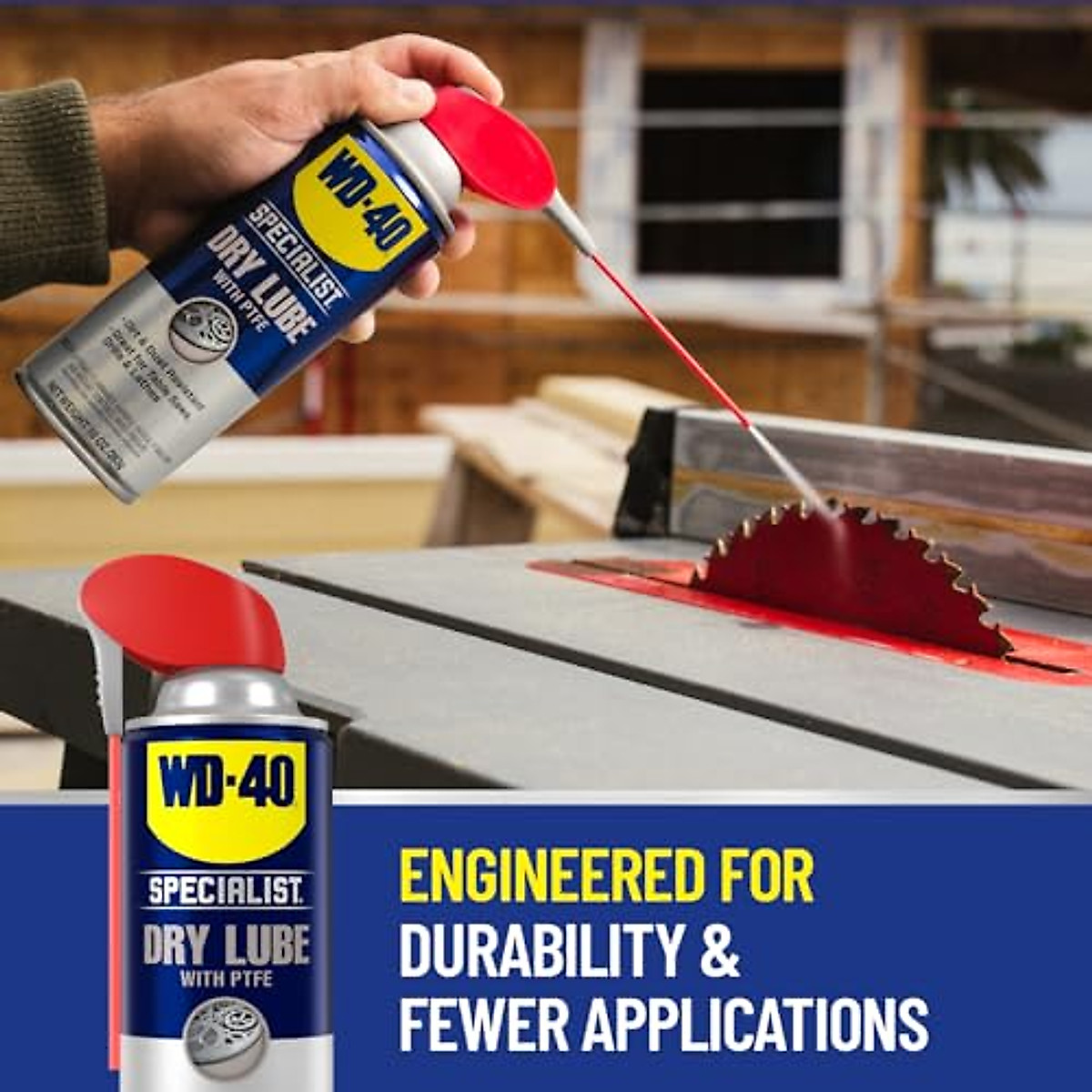 WD-40 Specialist Dry Lube with SMART STRAW SPRAYS 2 WAYS, 10 OZ