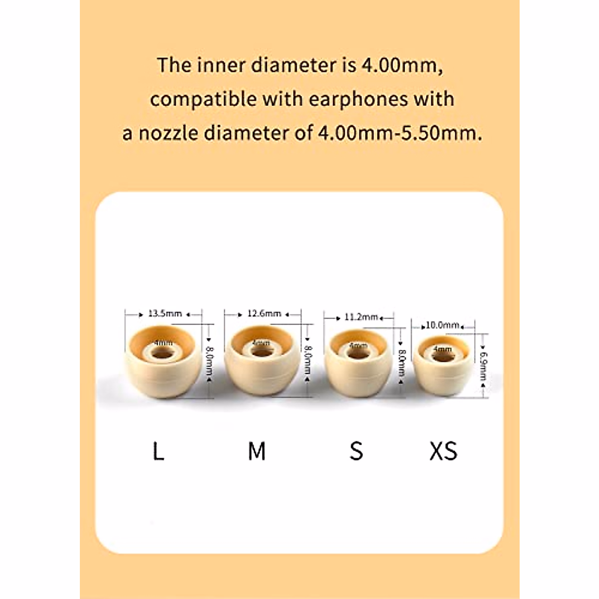 16 Pairs KINBOOFI Silicone Eartips Earbuds for KZ ZST ZS10 PRO AS10 ZSN ZSN ZSN PRO X ZSN PRO Headphone,12 Pairs White & 4 Pairs Orange with 4 Size Options XS/S/M/L…