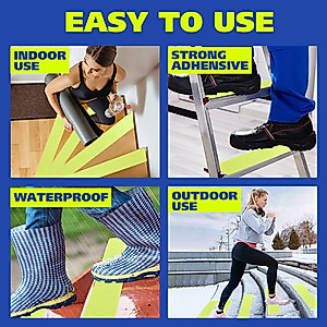 Anti Slip Tape | Glow in The Dark | Non-Slip Safety Friction Tape | Waterproof Outdoor | Home, Commercial & Industrial Use, Stair Tread, Ladders | Clear Grip Tape | 2 in x 30 Ft