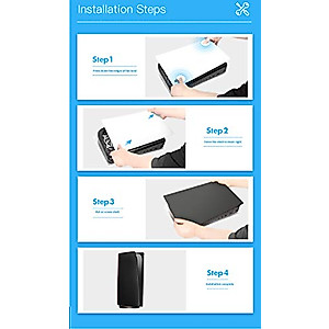 arVin Ps5 console replacement cover, ps5 console replacement board, ps5 replacement cover to prevent dust/scratch of game console shell (for CD version)
