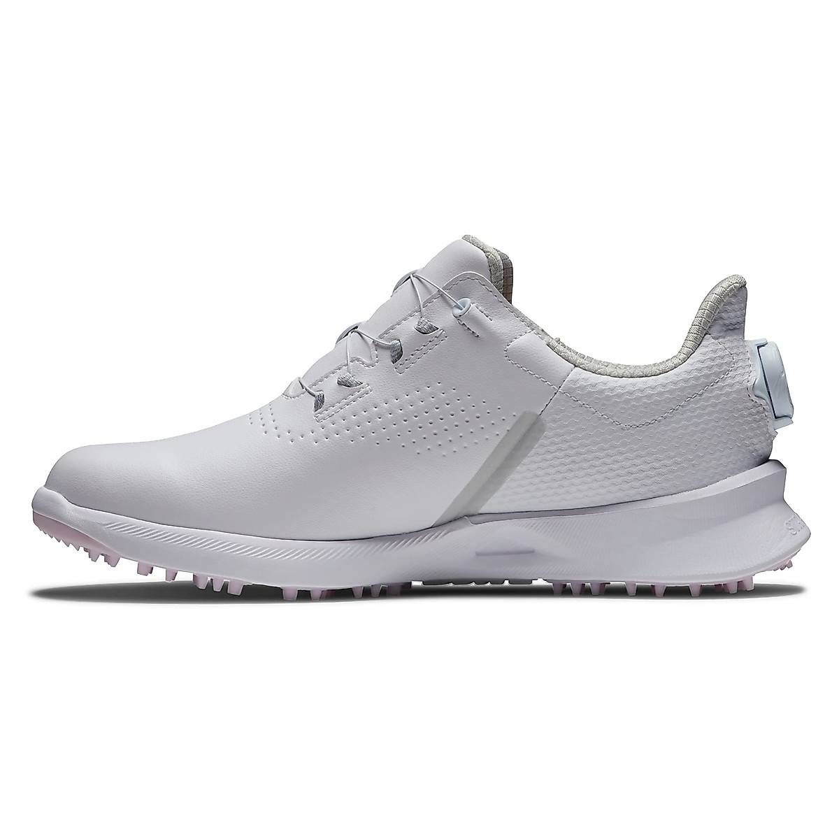 FootJoy Women's FJ Fuel Boa Golf Shoe, White/White/Pink, 7