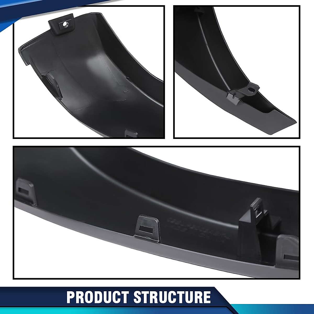 PIT66 New Front Driver Side Left Bumper End Cap Compatible With Toyota Tacoma 2WD/4WD (except X-Runner) Fender Flare Extension 2005-2011 5211304020