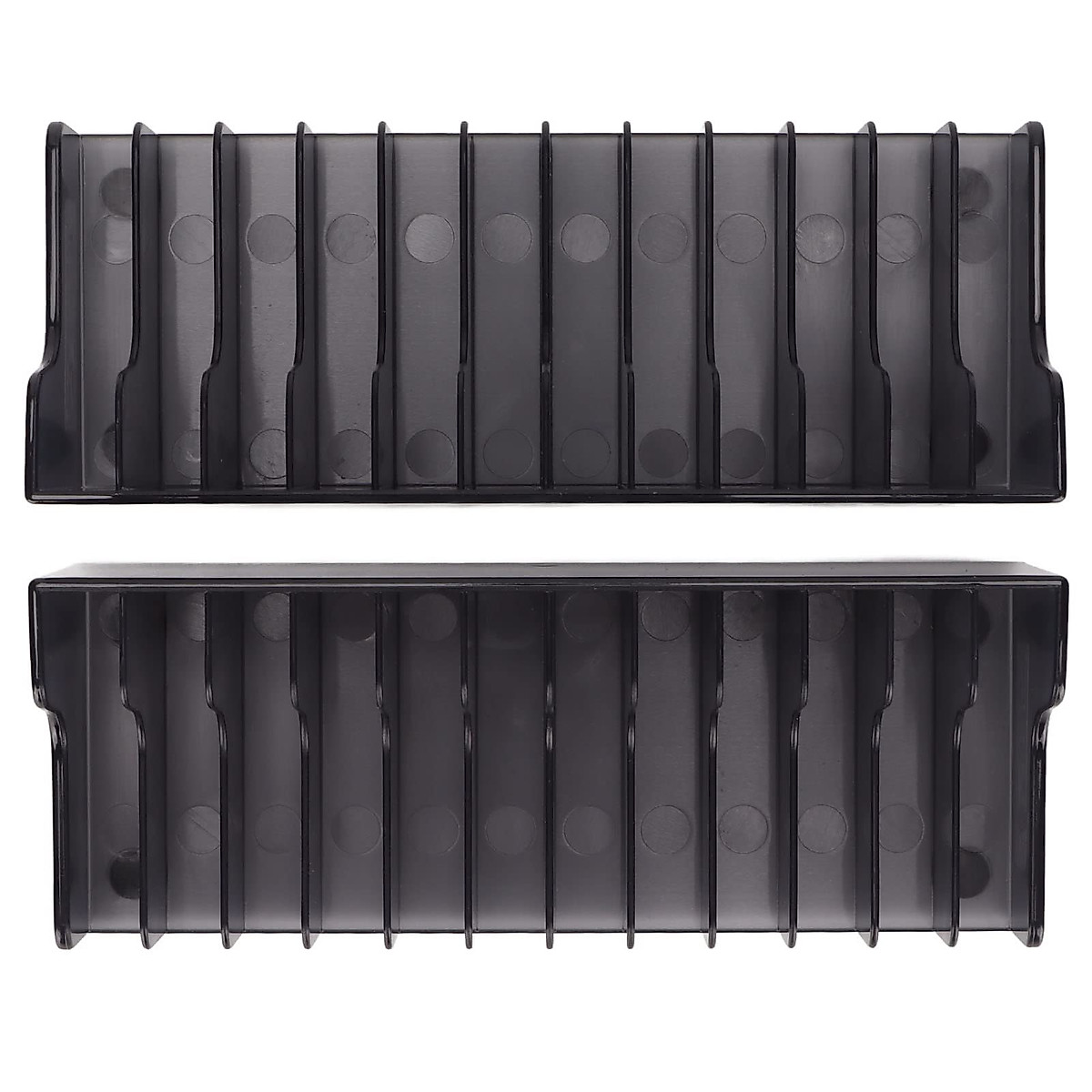 2 Pack Game Storage Bracket for Nintendo Switch Lite (Up to 24 CD Disc), Game Holder Rack Organizer for Gaming Blu-Ray Disks, Black