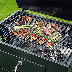 Stanbroil 17 Inch Universal Stainless Steel Smoke Shelf/Warming Cooking Rack Replacement for Traeger and Other Wood Pellet Grills/Gas Grills